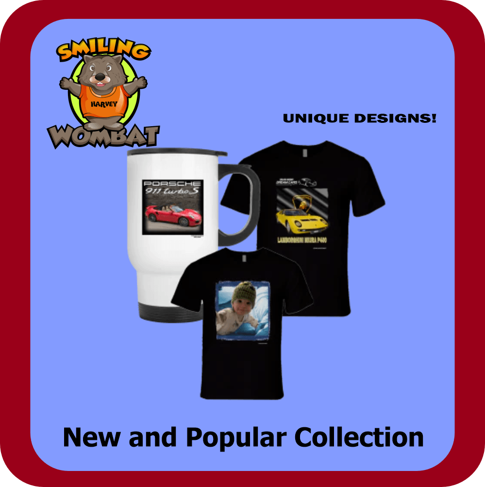 Unique Favorite Products | T-Shirts | Mug | Mouse Pad | Smiling Wombat ...