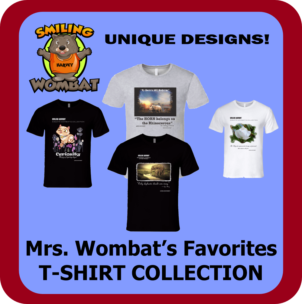 Mrs. Wombat's Tee Collection – Smiling Wombat