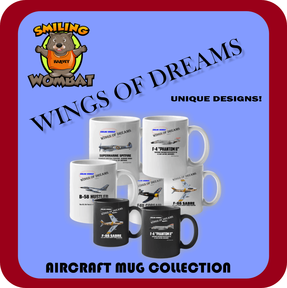 Aviation Mugs | "Wings of Dreams" Mug Collection | Smiling Wombat – Shopify
